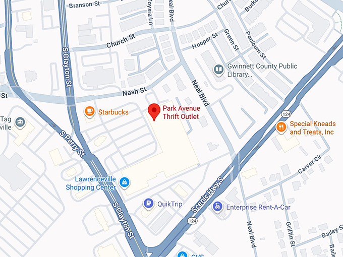 16. park avenue thrift outlet map