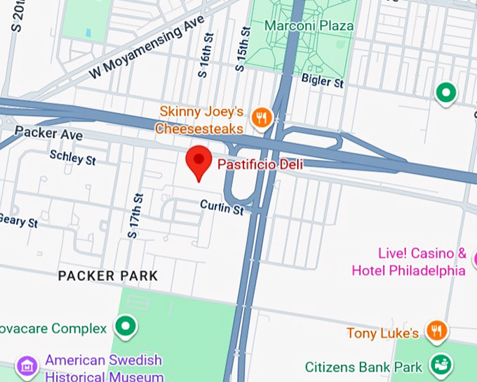 16. pastificio deli map