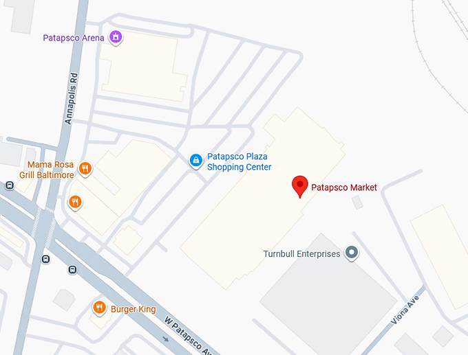 16. patapsco flea market (1400 w patapsco ave) map