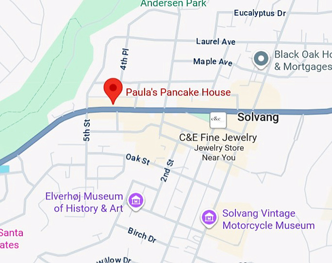 paula's pancake house map