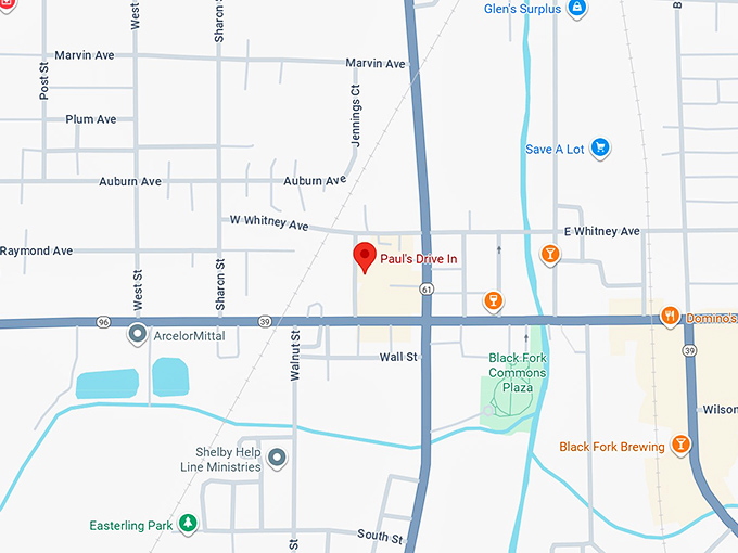 16. paul's drive in map