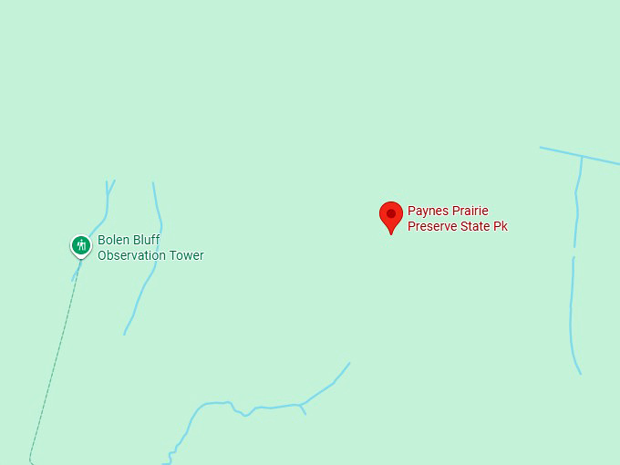 16. paynes prairie preserve state park map