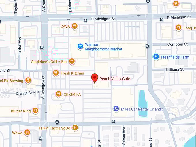 16. peach valley cafe map