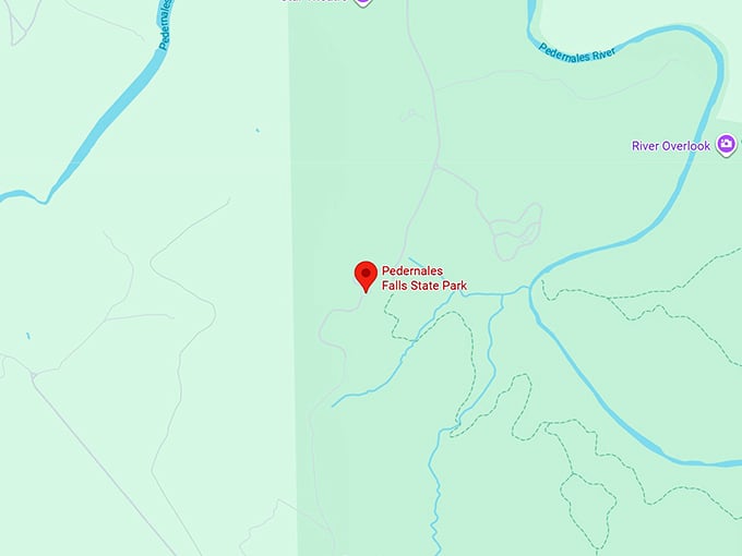 16. pedernales falls state park map