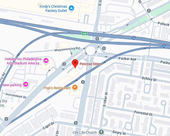 16. penrose diner map