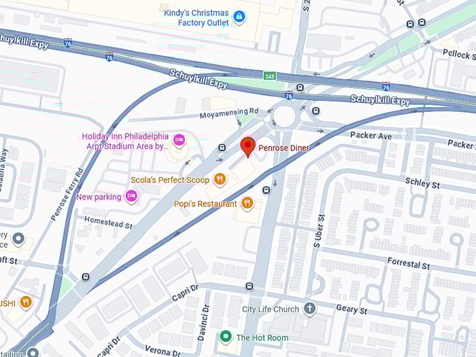 16. penrose diner map