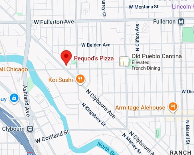 16. pequod&rsquo;s pizza map