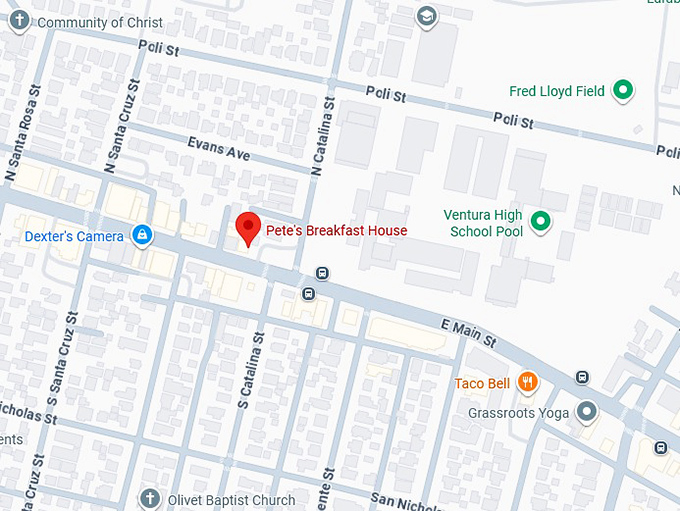 16. pete's breakfast house map