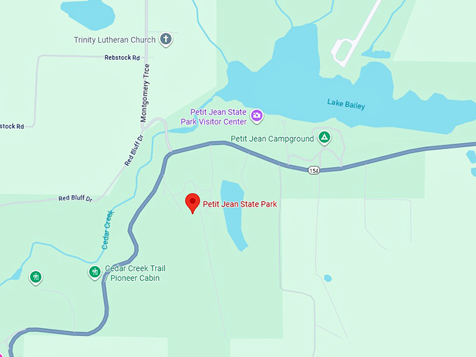 16. petit jean state park map