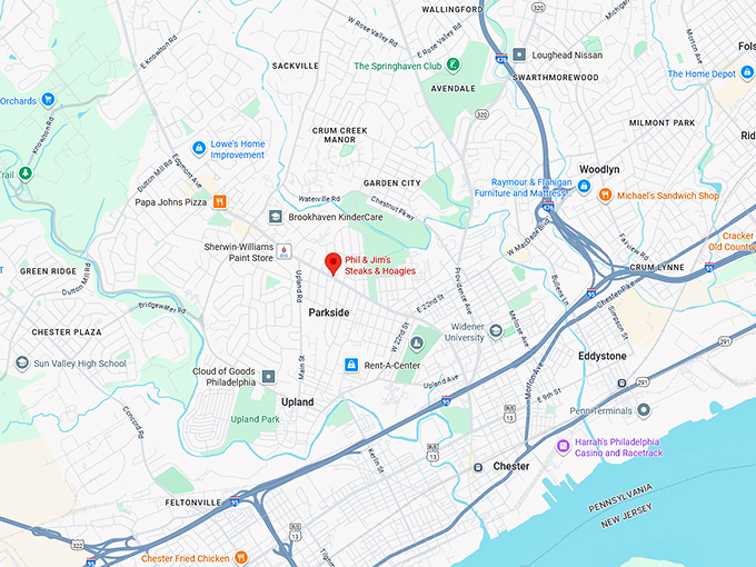 16. phil & jim&rsquo;s steaks & hoagies map