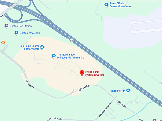 16. philadelphia premium outlets map