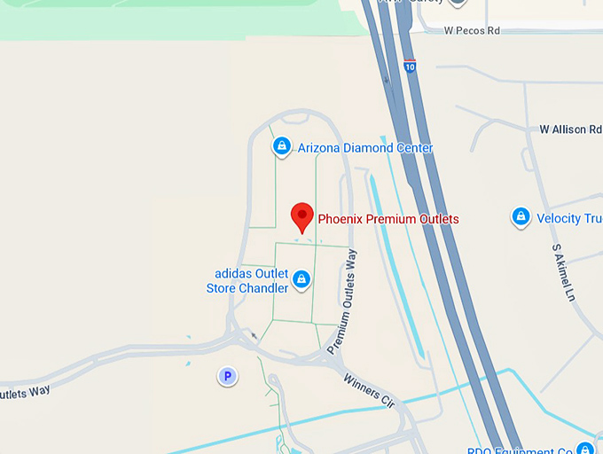 16. phoenix premium outlets map