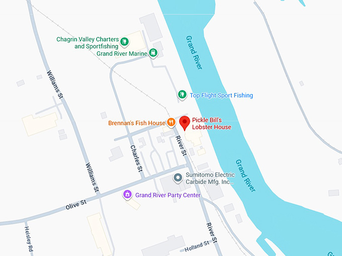 16. pickle bill's lobster house map