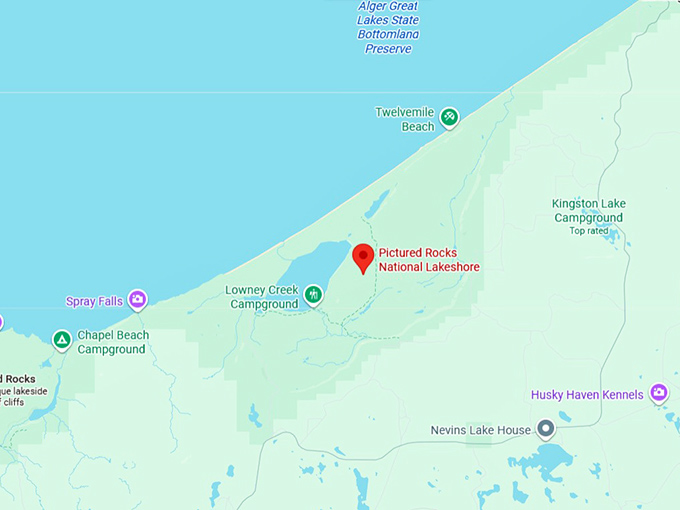 16. pictured rocks national lakeshore map