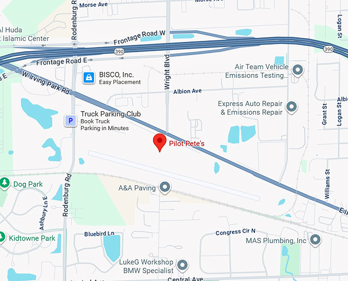 16. pilot pete's map