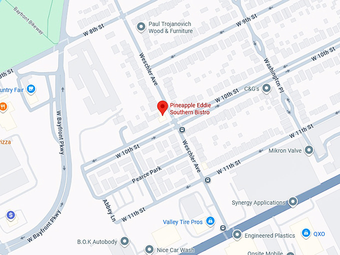 16. pineapple eddie southern bistro map