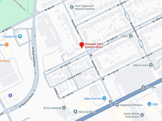 16. pineapple eddie southern bistro map