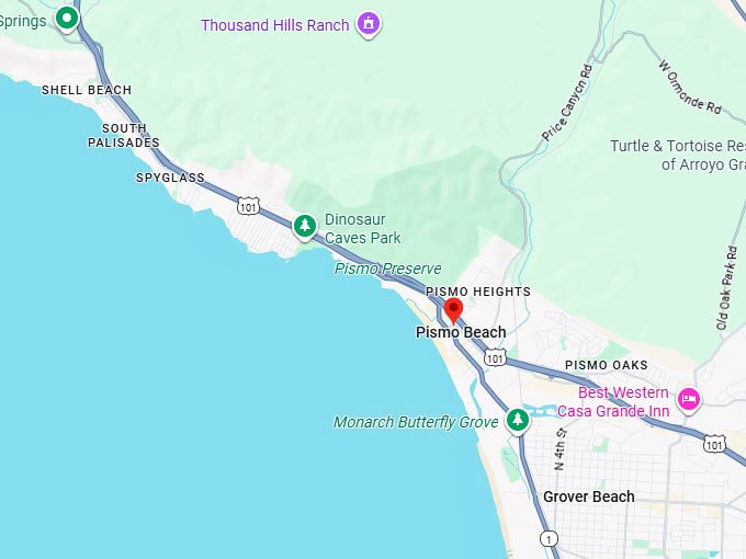 16. pismo beach map