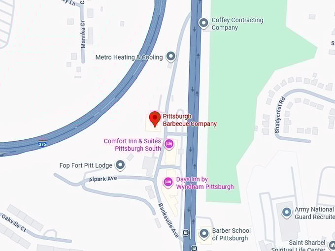 16. pittsburgh barbecue company map