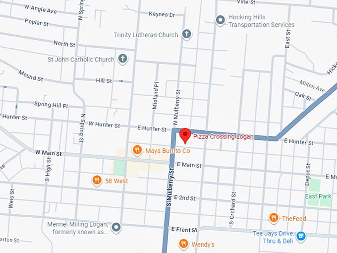 16. pizza crossing map