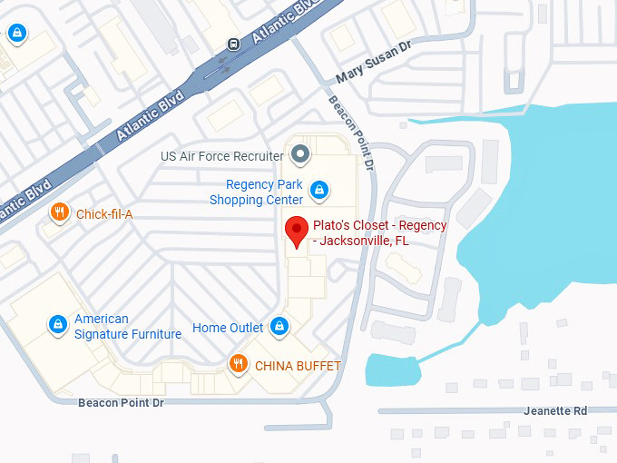 16. plato's closet regency jacksonville, fl map