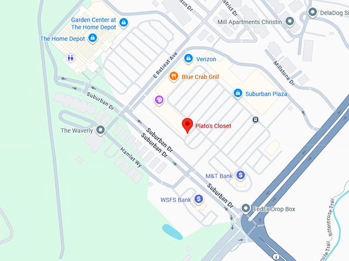 16. plato's closet map