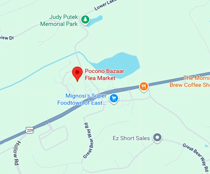16. pocono bazaar flea market &ndash; east stroudsburg map