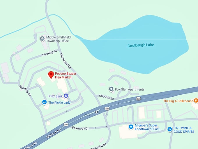16. pocono bazaar flea market map