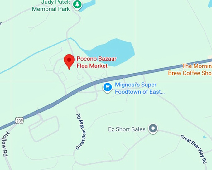 16. pocono bazaar flea market map