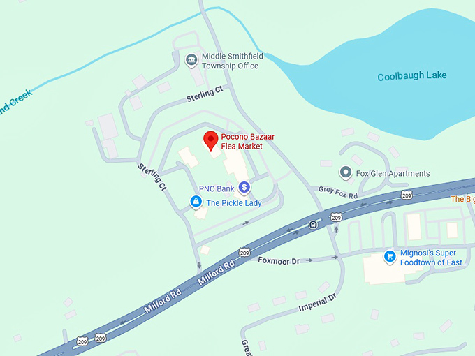 16. pocono bazaar flea market map