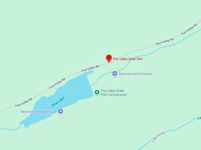 16. poe valley state park map