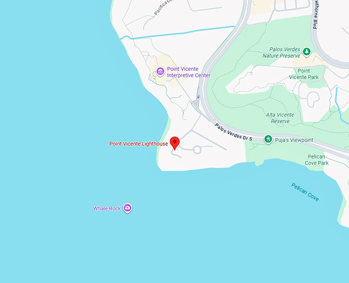 16. point vicente lighthouse map