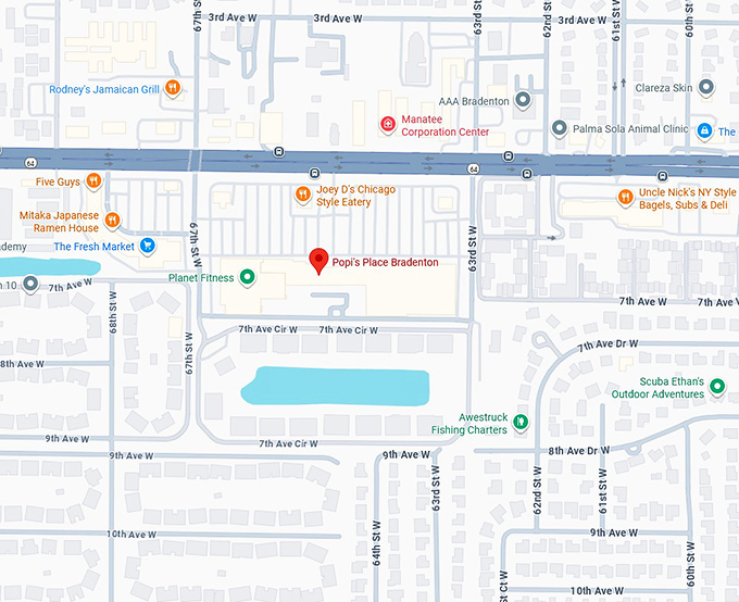 16. popi's place bradenton map