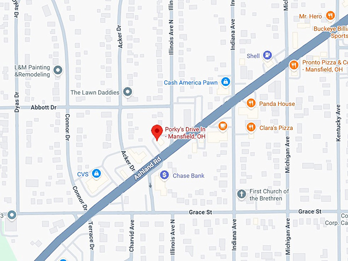 16. porky's drive in mansfield, oh map