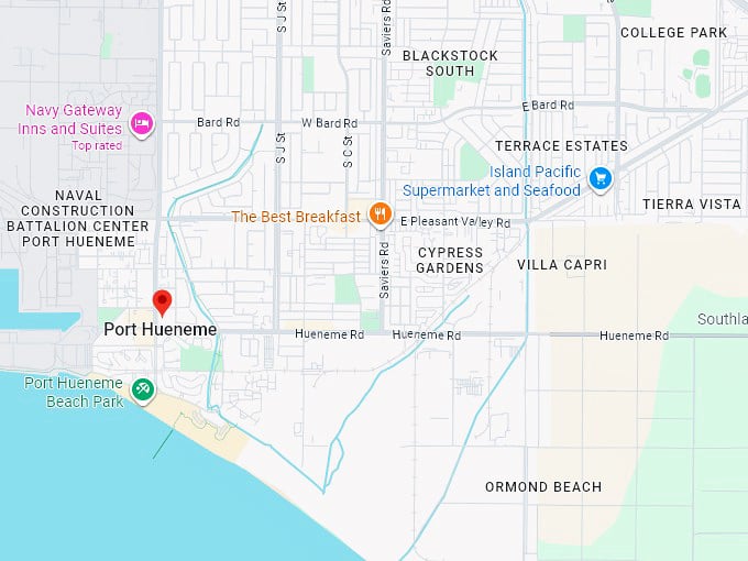 16. port hueneme map