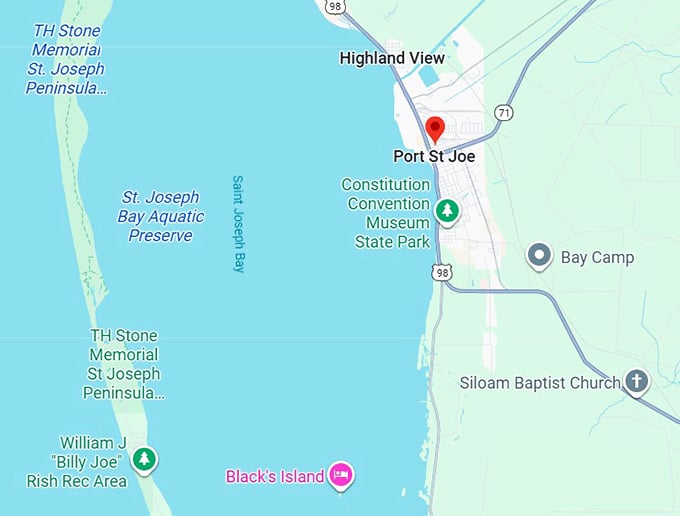 16. port st. joe map