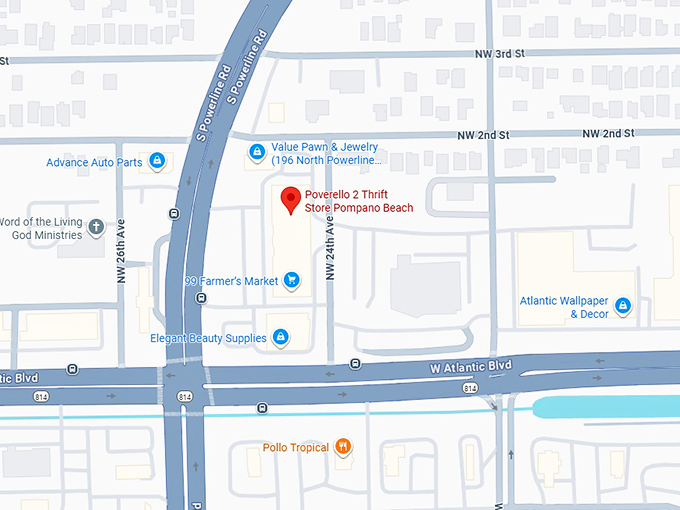 16. poverello 2 thrift store pompano beach map