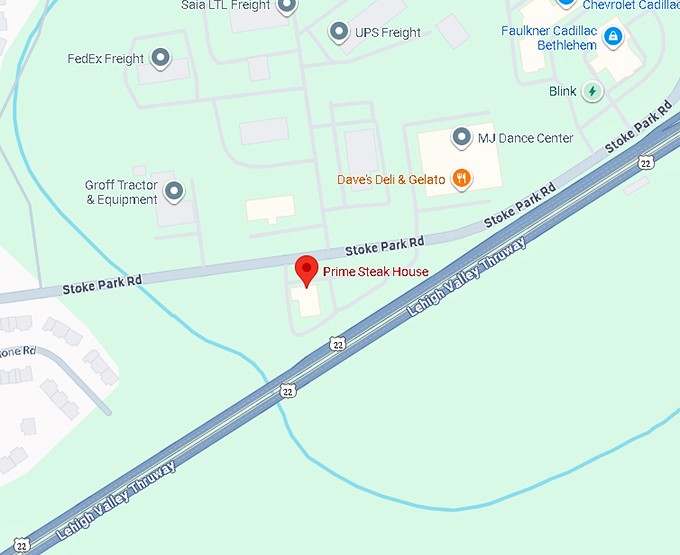 16. prime steak house map