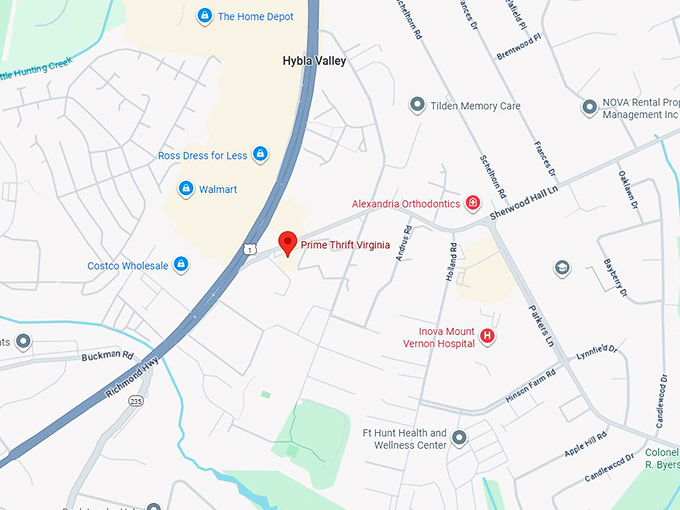 16. prime thrift virginia map
