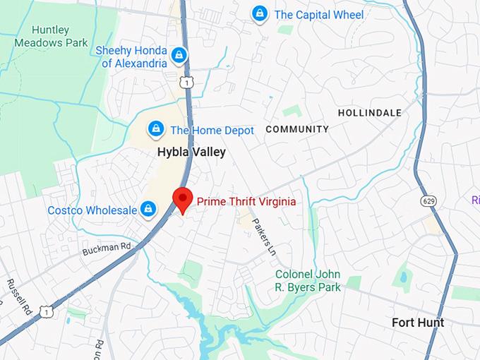 16. prime thrift virginia map