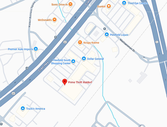 16. prime thrift waldorf map