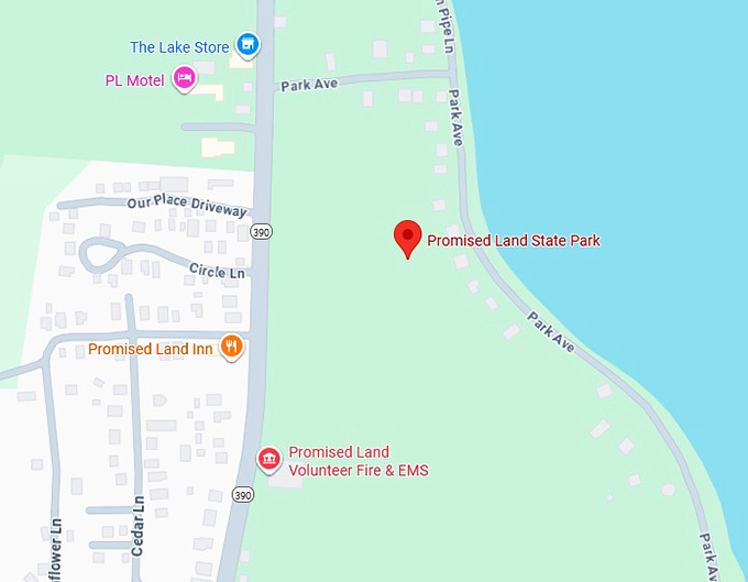 16. promised land state park map