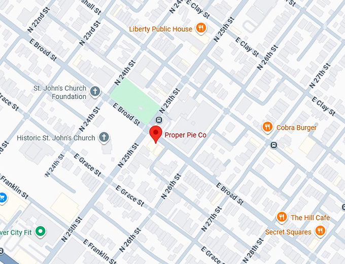 16. proper pie co. map