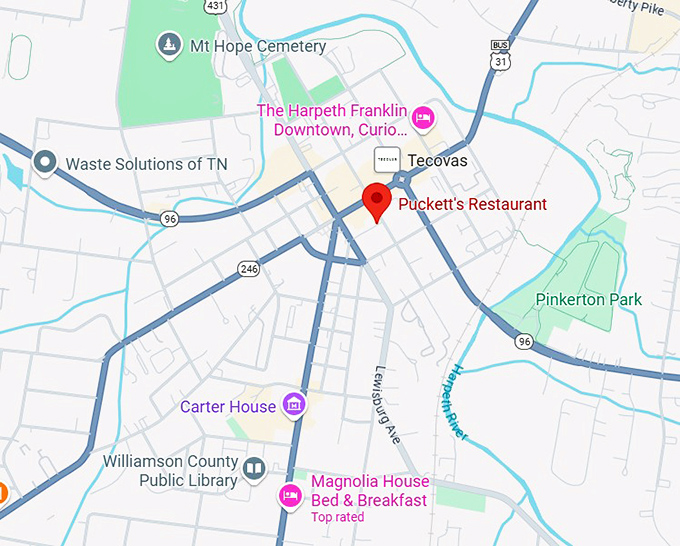 16. puckett's restaurant map