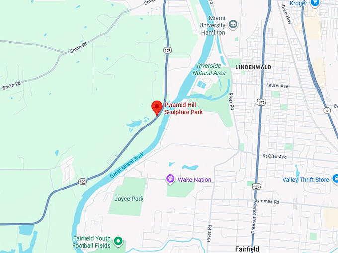 16. pyramid hill sculpture park map