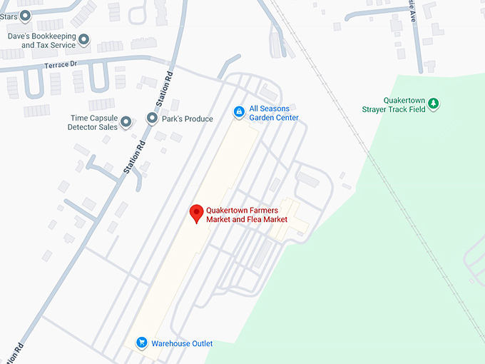16. quakertown farmers market and flea market map