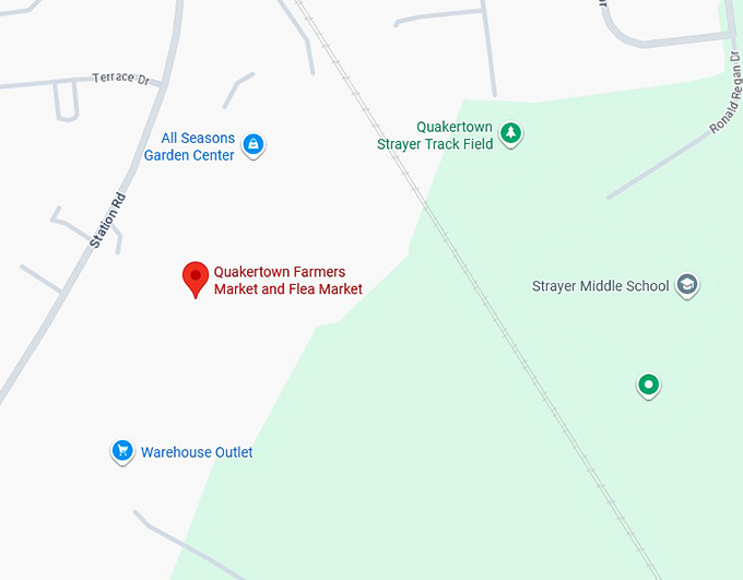16. quakertown farmers market and flea market map