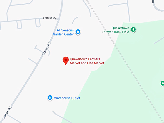 16. quakertown farmers market and flea market map