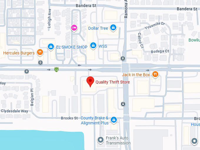 16. quality thrift store map