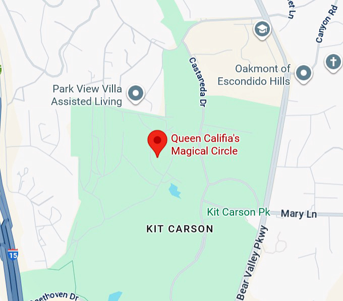 16. queen califia's magical circle map